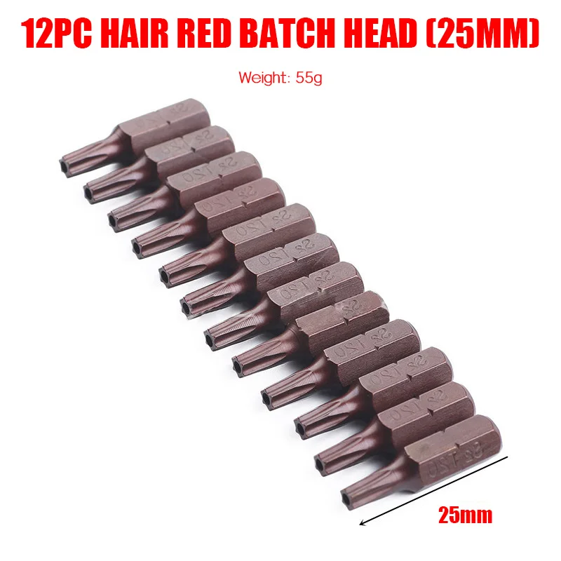 12pcs-Hollow-Torx-Screwdriver-Set-Bit-T20-Six-Stars-Batch-Head-Screw ...