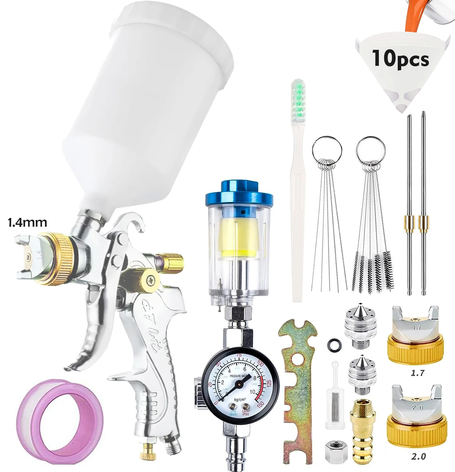 HVLP-Spray-Paint-Gun-Upgraded-Set-Car-Paint-Spray-Paint-Gun-With-3-Size ...