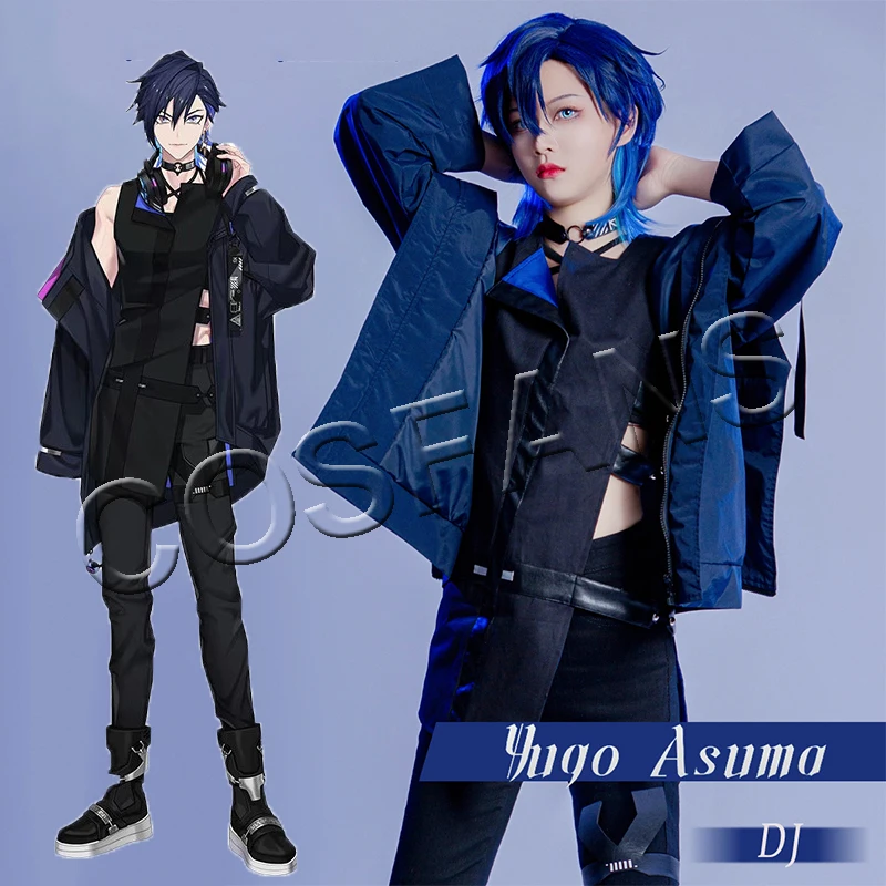 Vtuber Noctyx Yugo Asuma Cosplay Costume Fancy NIJISANJI Yutuber Suit ...