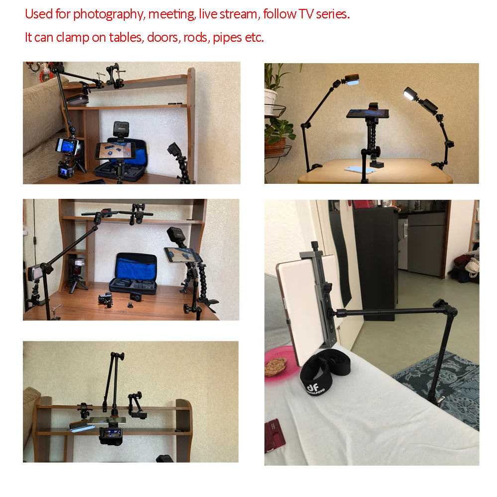 Bras magique et pince Bras magique pour appareil photo articulé de 20 ...