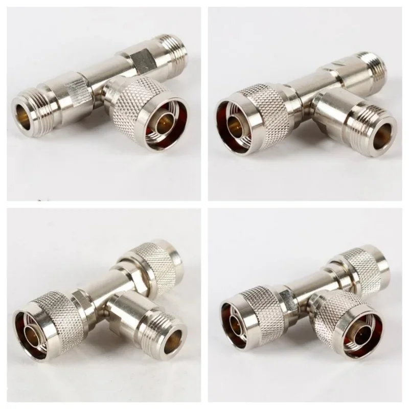 1pcs RF adapter L16 N Type Tee Type 3way Splitter male female adapter N ...