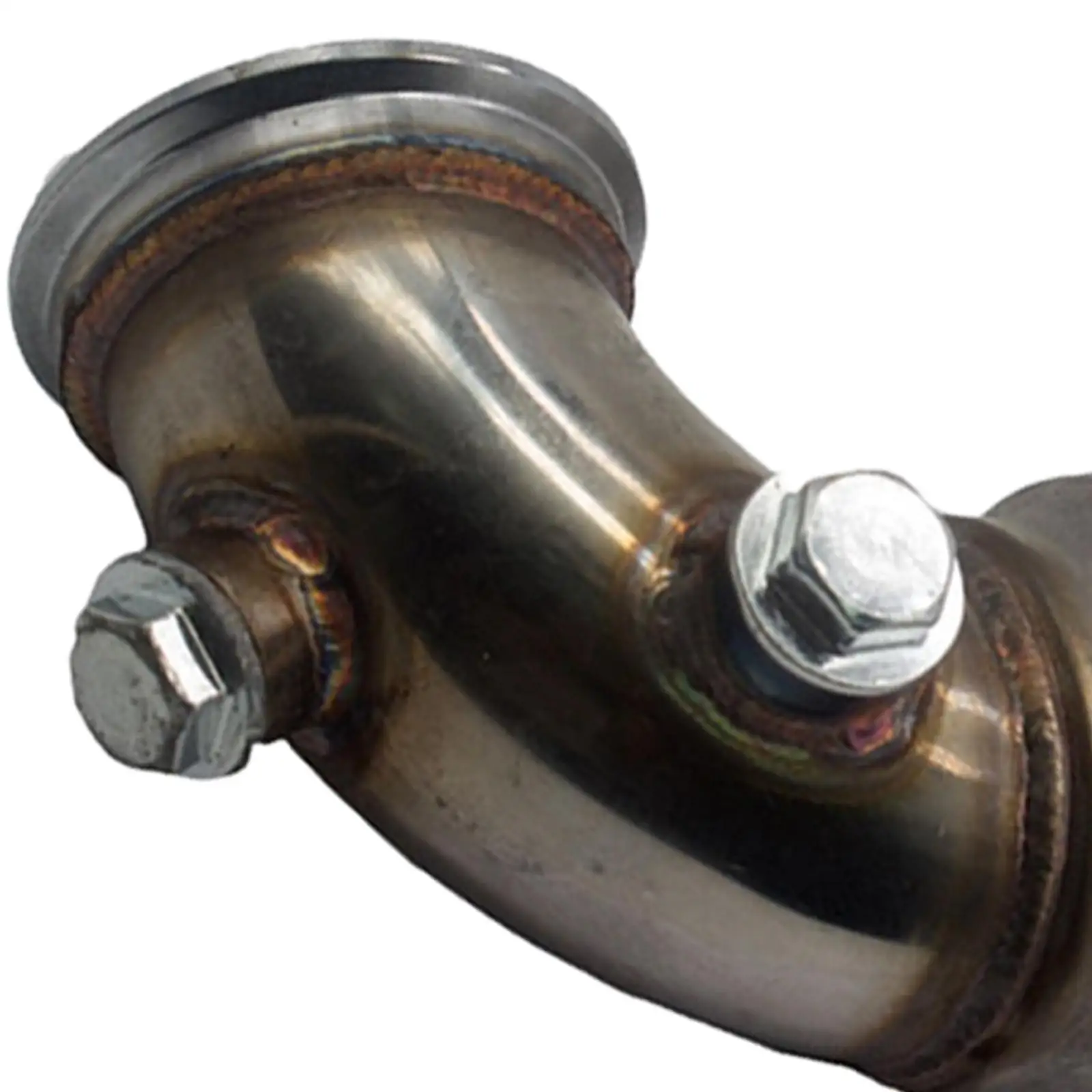 2.5" V-Band Downpipe Low Profile 90 Deg With Flex Bellow Pipe Stainless