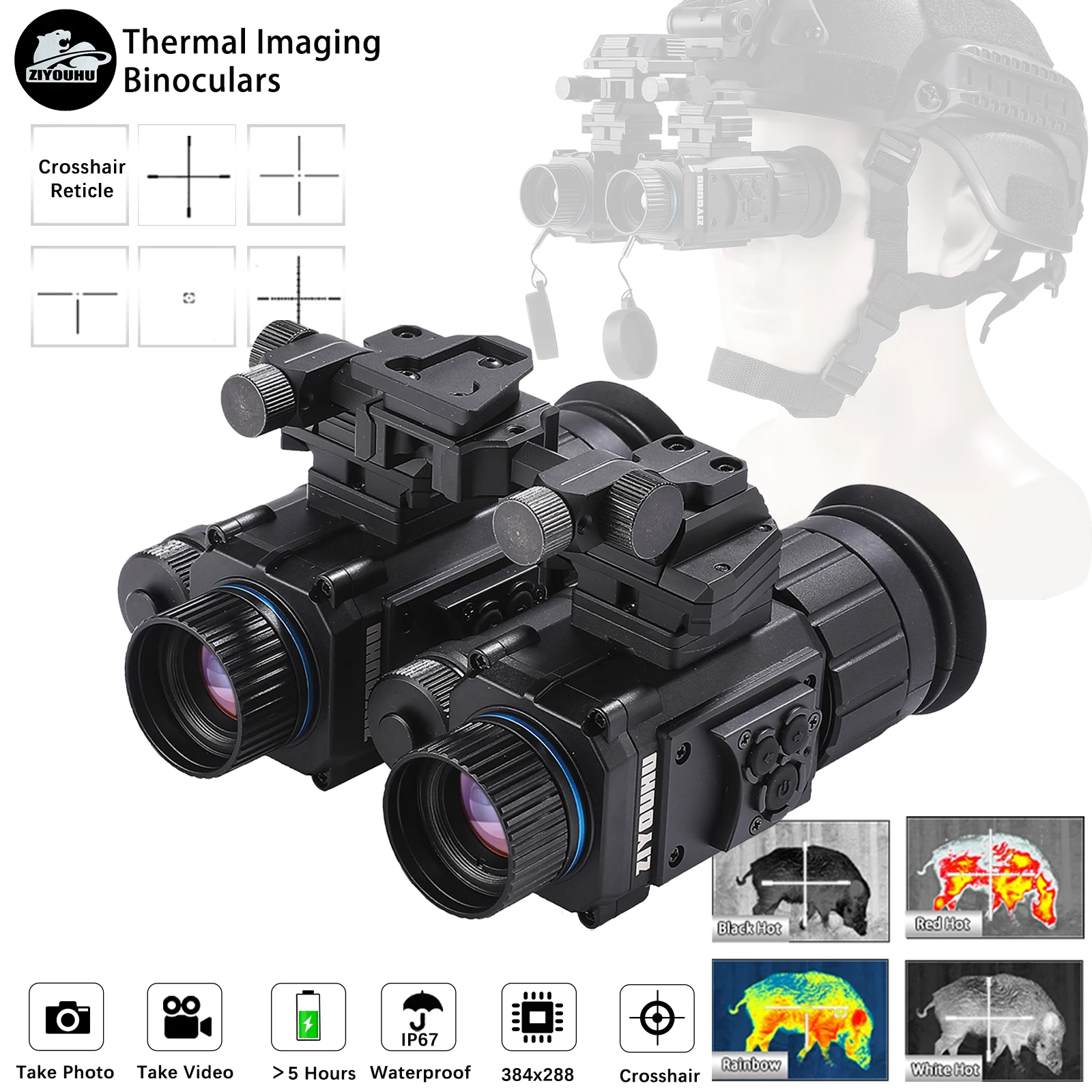 Outdoor-Head-Mounted-IR-Thermal-Imager-Binocular-Cross-Cursor-Heat ...