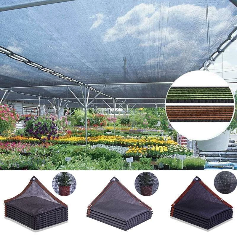 Outdoor Black HDPE Sun Shade Net Garden Buildings Shelter Gazebo ...
