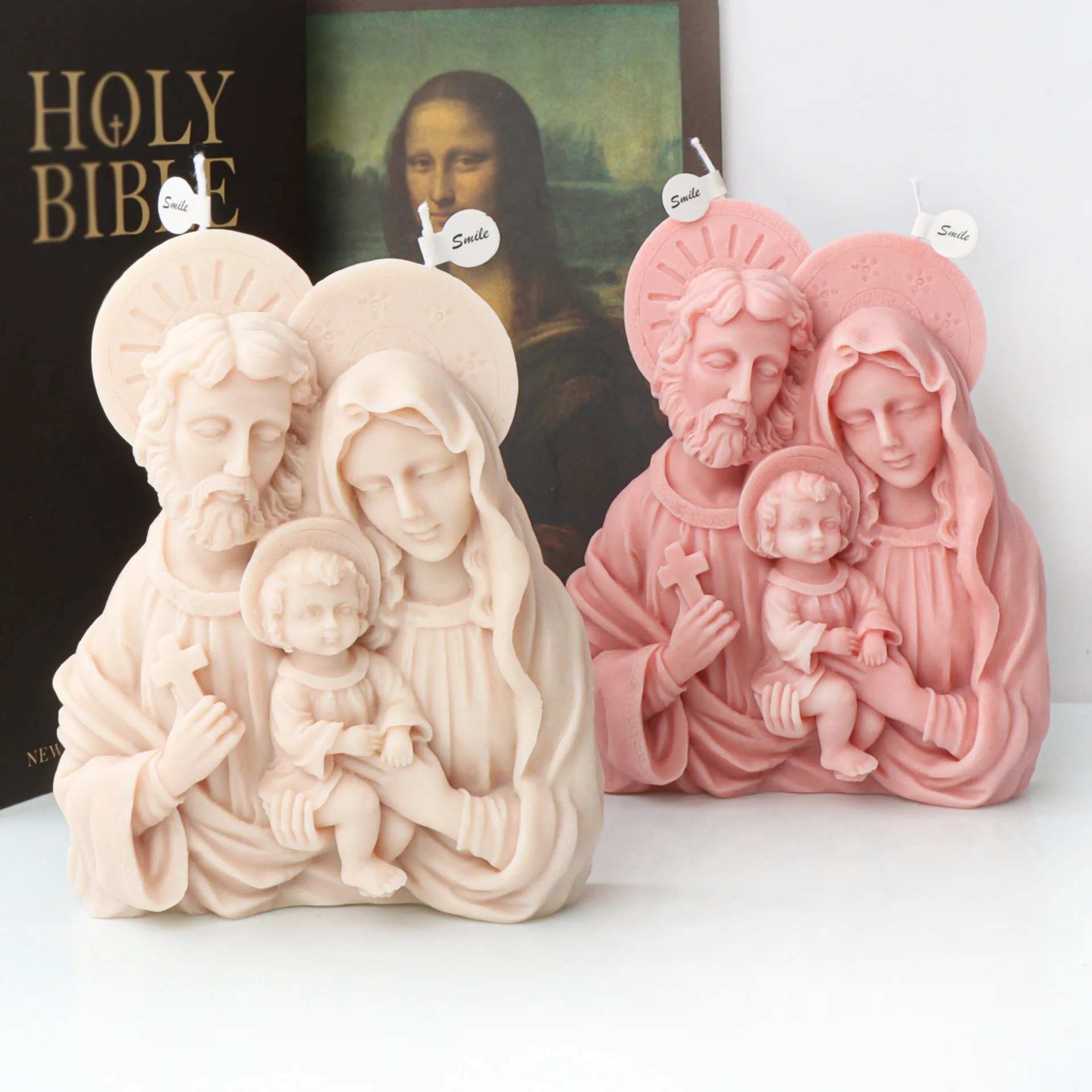 Epoxy Resin Sculpture Mold Silicone Molds Religious - DIY Candle Making ...