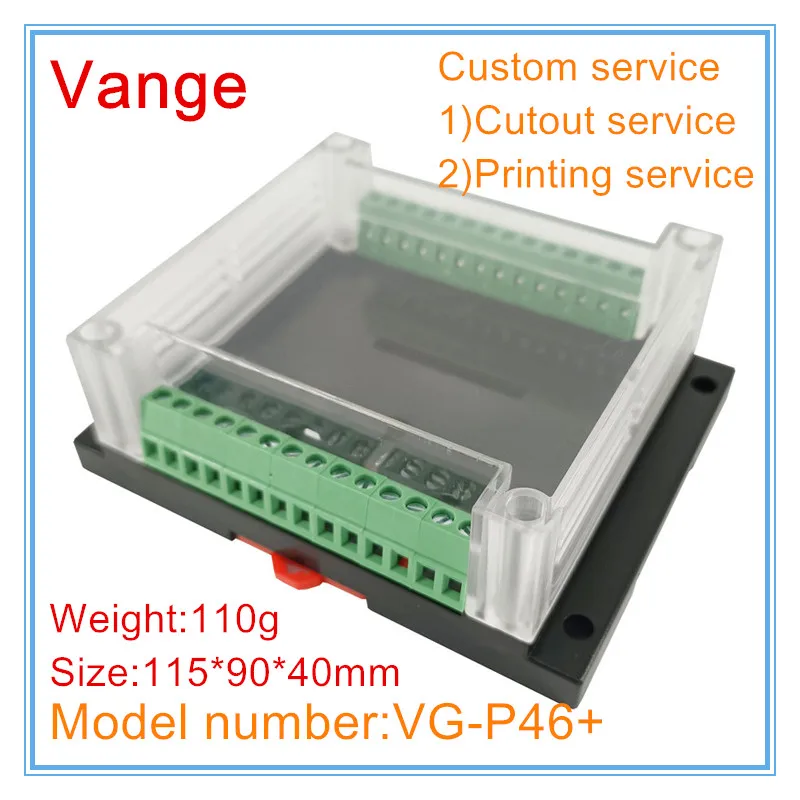 1pcs/lot din rail electronic project box 115*90*40mm ABS plastic ...