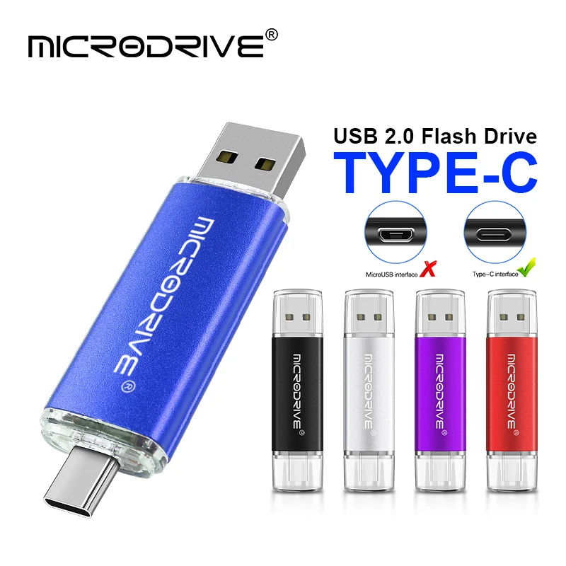 type-c-USB-flash-drive-OTG-high-Speed-drive-256GB-128GB-64GB-32GB-16GB ...