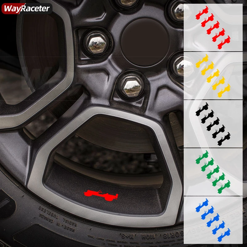 Reflective Vinyl Decal Car Tires Alloy Rim Wheel Sticker For Jeep Grand ...