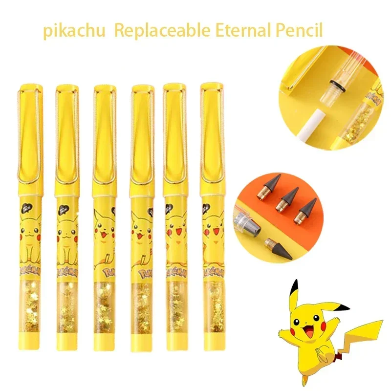 Pokemon-Pikachu-Eternal-Pencil-Infinite-Writing-Pencil-Replaceable-Tip ...