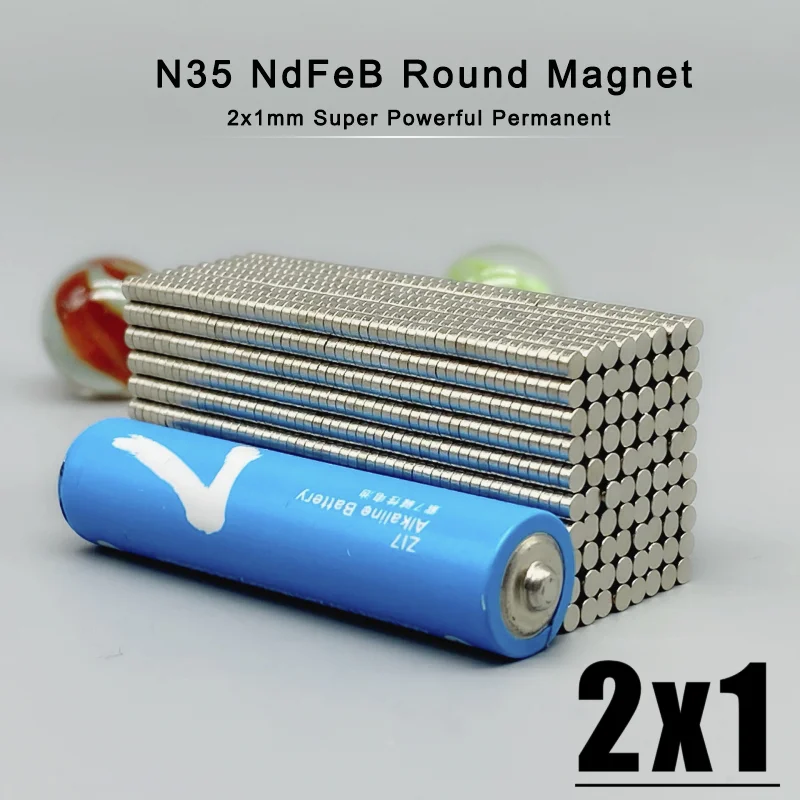 100-20000Pcs-2x1-Small-Round-Magnet-2-1mm-Neodymium-Powerful-Magnetic ...