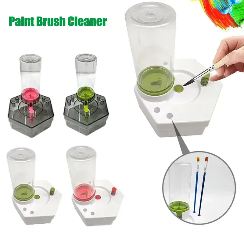 1PCS-Paint-Brush-Cleaner-With-Drain-Button-Automatic-Water-Circulation ...