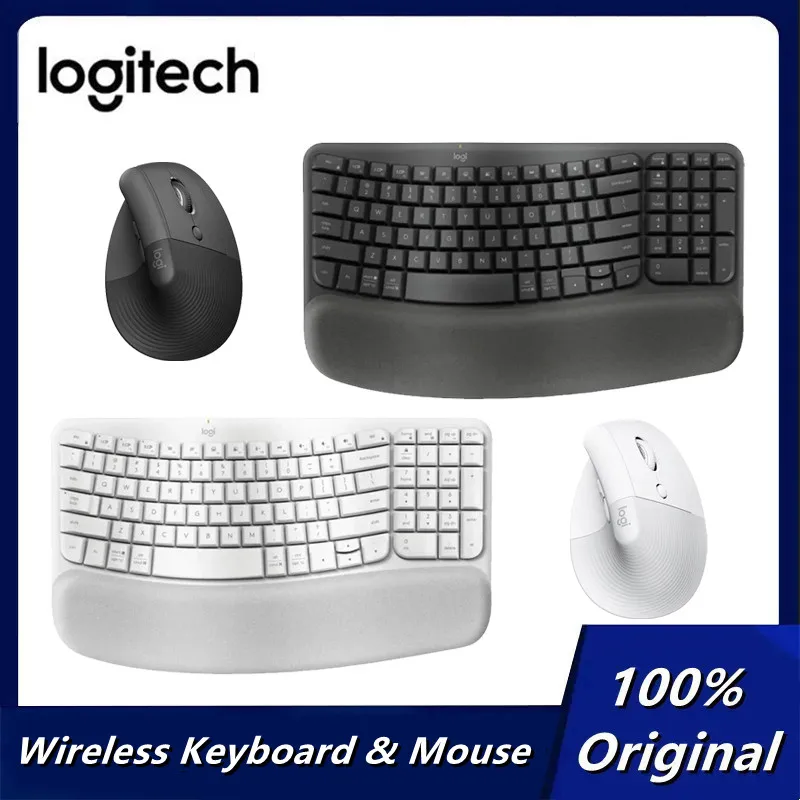 Logitech-Wave-Keys-Wireless-Keyboard-Lift-Ergonomic-Vertical-Mouse ...