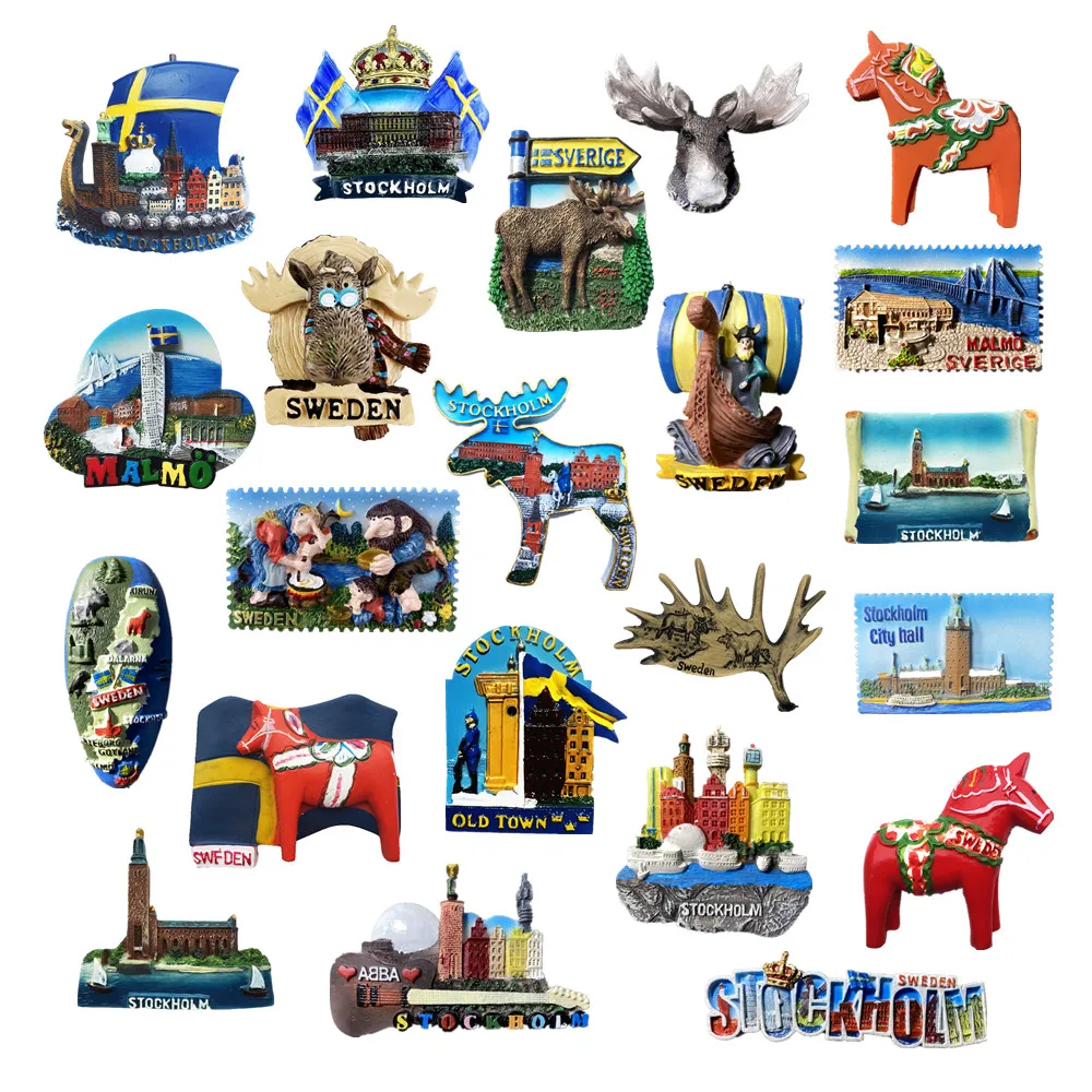 Sweden-Amorous-Feelings-Fridge-Magnets-Tourist-Souvenirs-Crafts ...