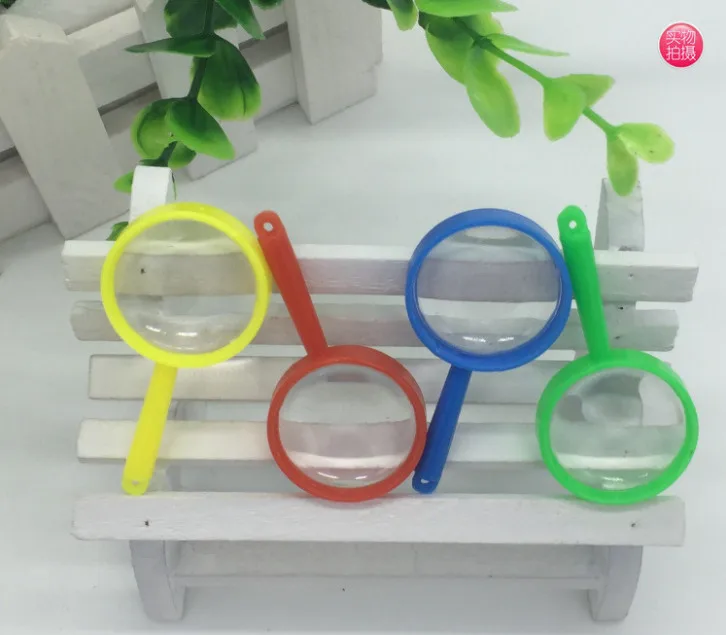 10pcs Acrylic Small Handheld Magnifier 25mm Magnifying Glass To Read ...