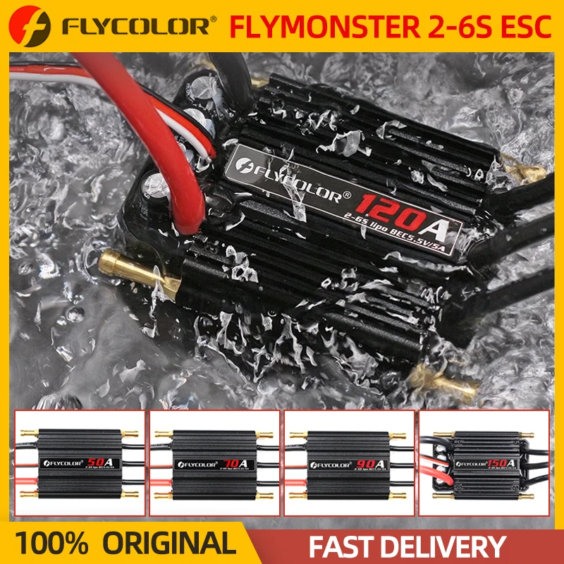 FLYCOLOR-FlyMonster-Waterproof-Brushless-ESC-50A-70A-90A-120A-150A-2-6S ...