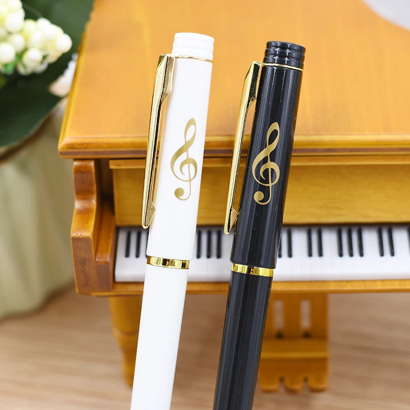 Music-Stationery-Gel-Pens-Treble-Clef-Writing-Supplies-Refill-Black ...