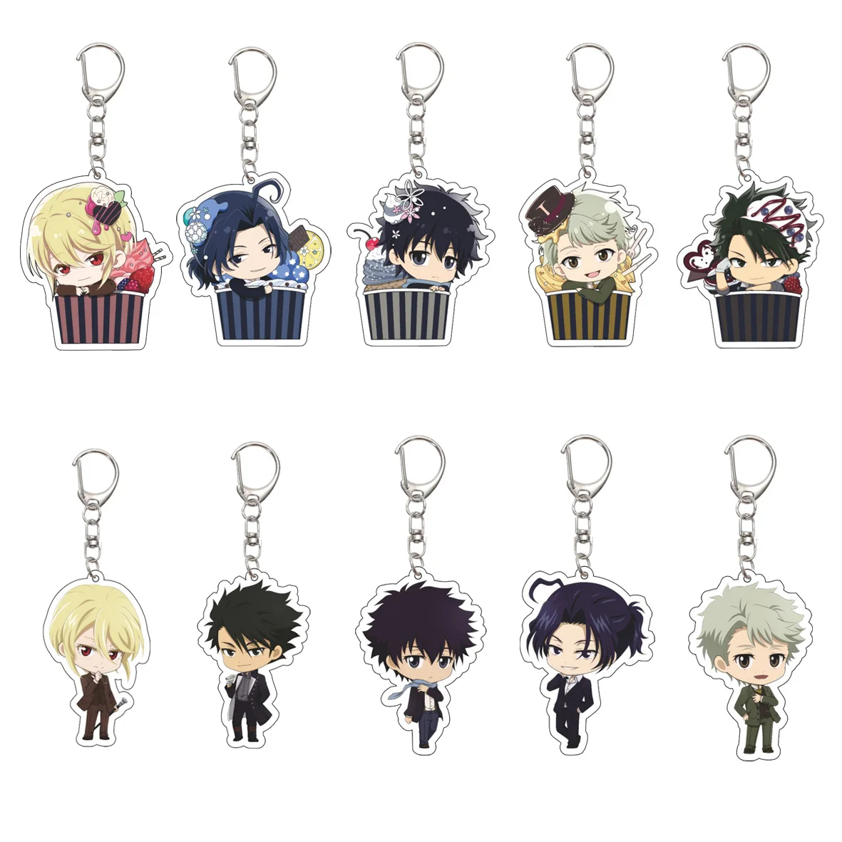 55MM Anime MORIARTY THE PATRIOT Keychain William James Moriarty Key ...