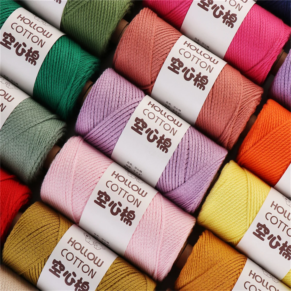 A-Roll-of-2mm-Hollow-Cotton-Round-Strand-Yarn-DIY-Woven-Round-Rope-is ...