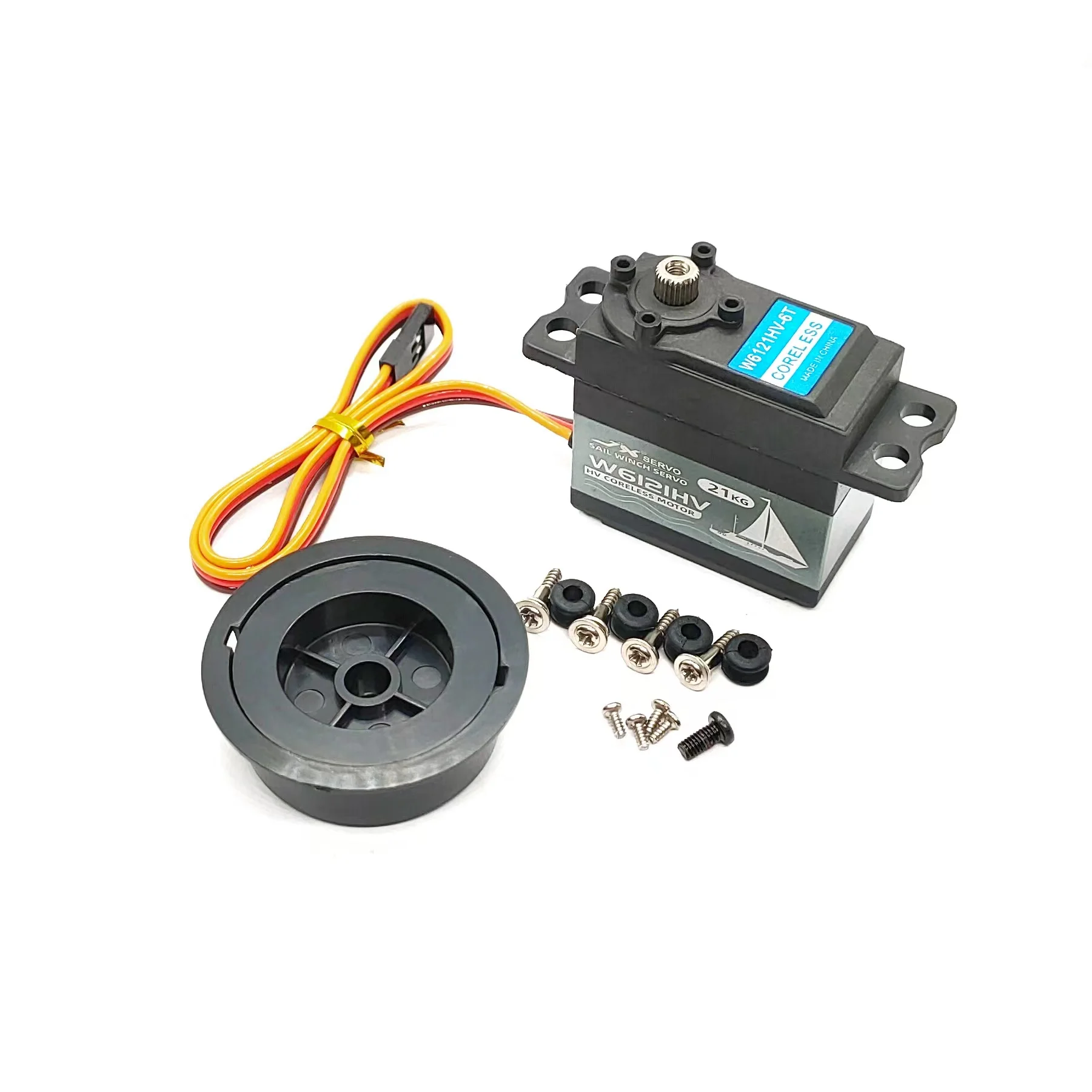 JX servo SW6121HV 61g 21kg.cm digital metal gears sail winch servo 1 ...