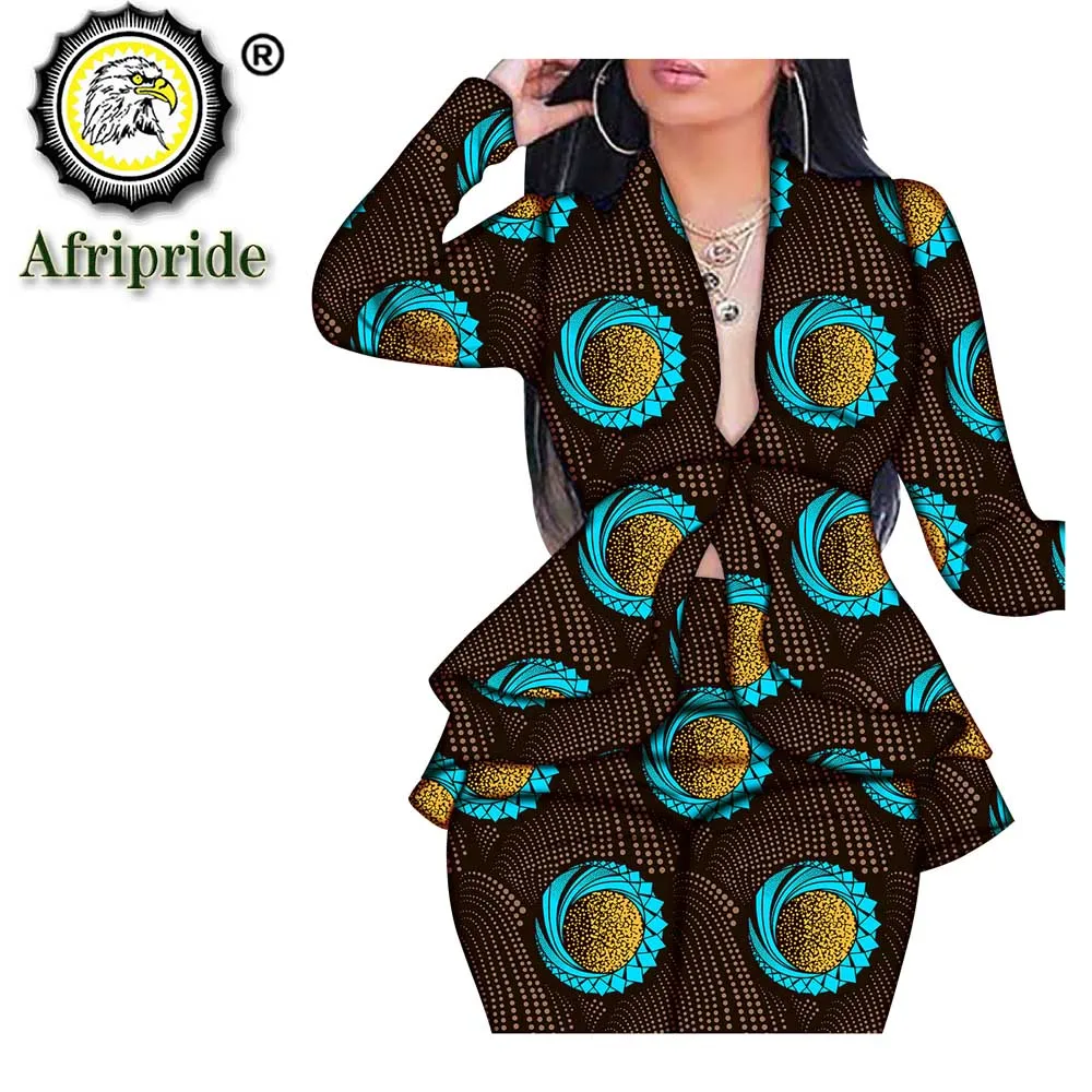 African Suits For Women Ankara Printed Sexy Long Jacket And Ankara ...