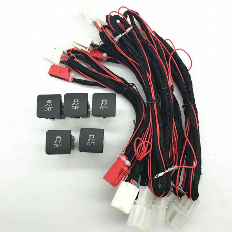 5-Sets-Car-ESP-OFF-ASR-TCS-TRC-Switch-Traction-Control-Anti-slip-Button ...