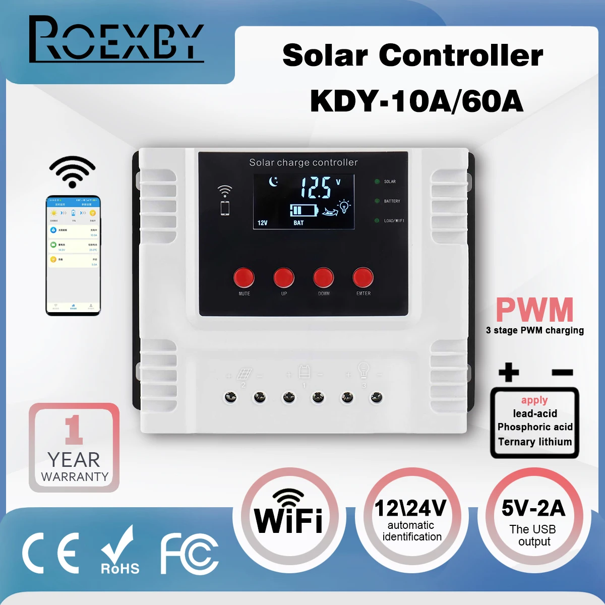 Smart-Solar-Charge-Controller-with-WiFi-App-Control-for-12V-24V-48V-10A ...