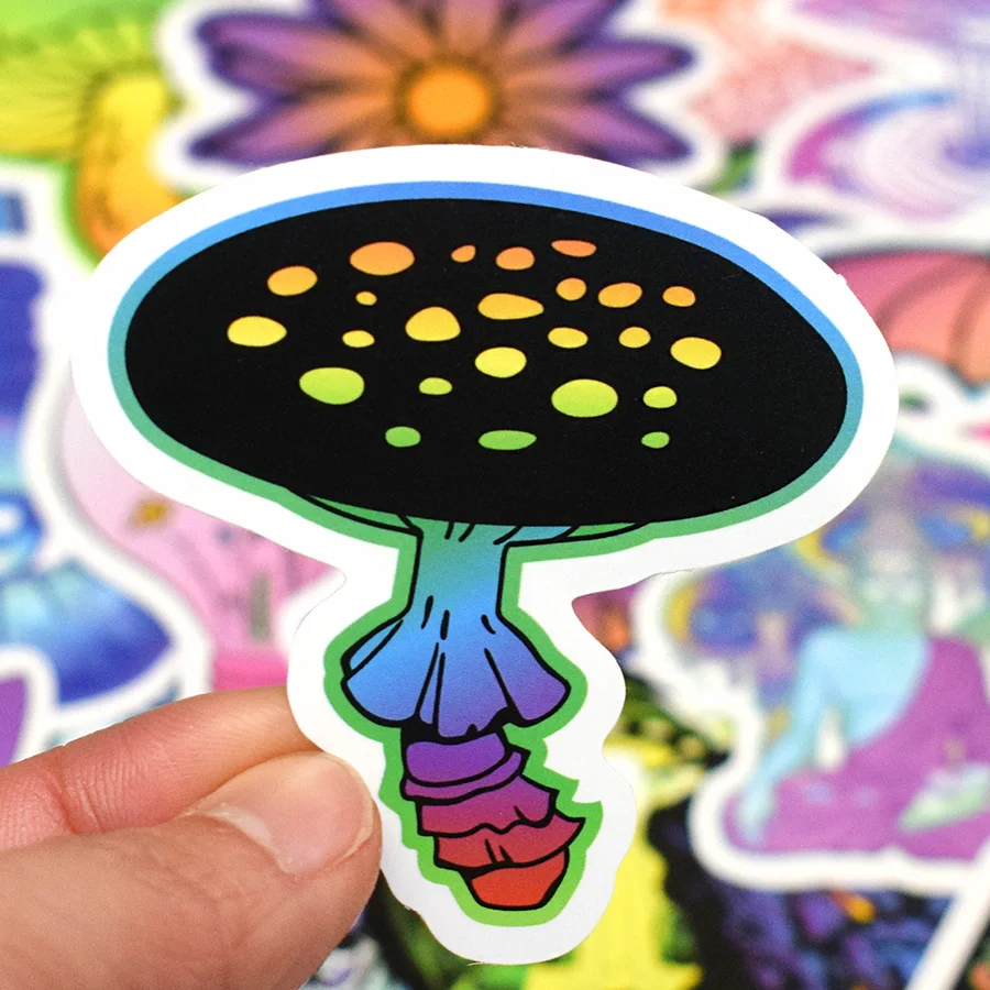 Trippy Cartoon Mushrooms