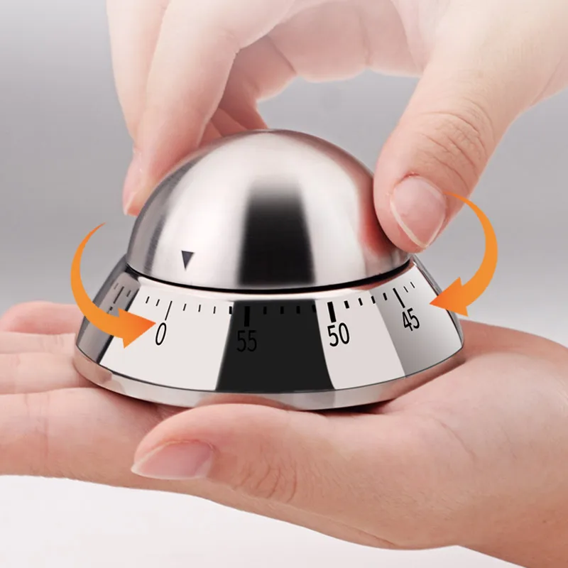 Creative-Kitchen-Time-Reminder-Timer-Mechanical-Stainless-Steel-Timer ...