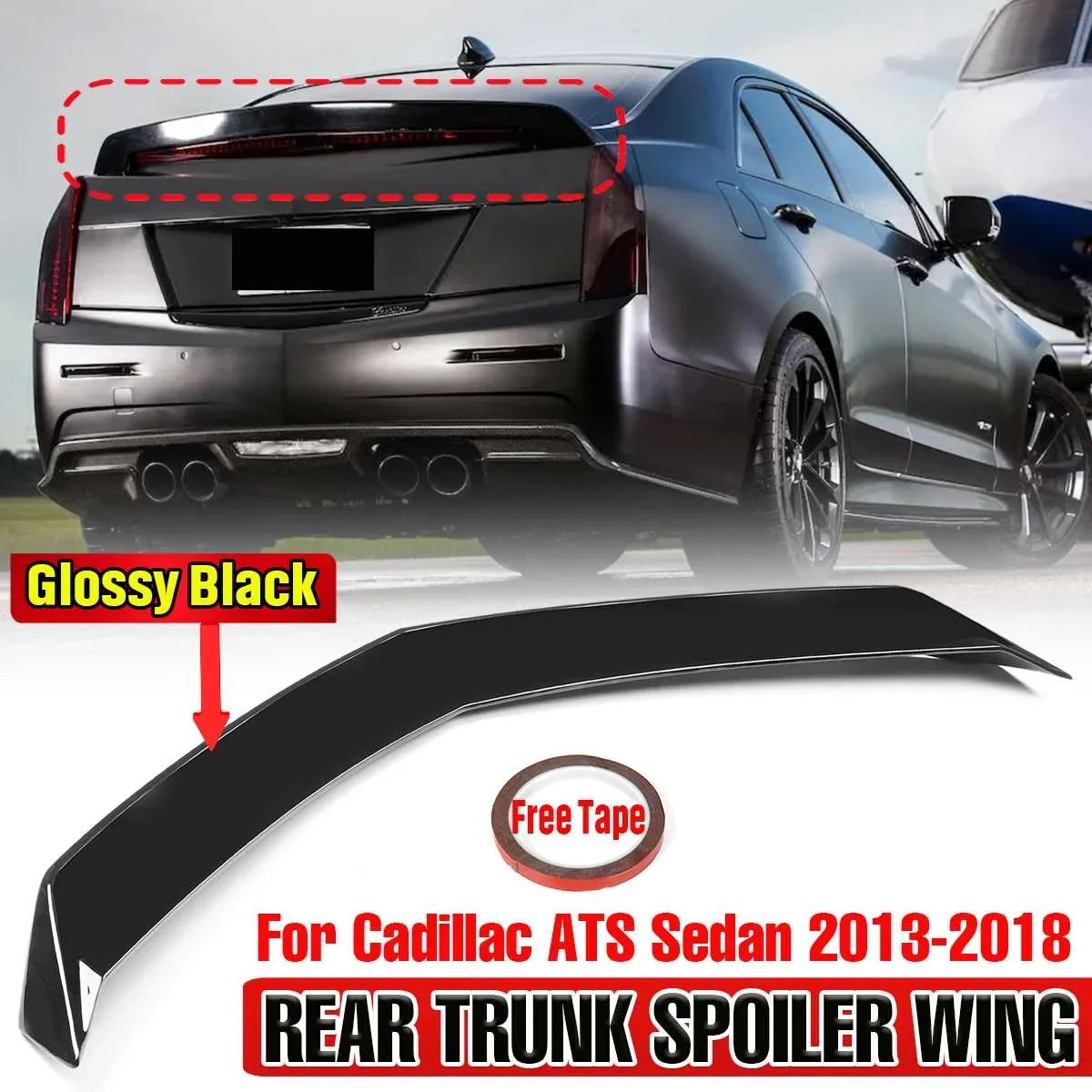 High-Quality-Car-Rear-Trunk-Lip-Boot-Wing-Lip-Extension-For-Cadillac ...