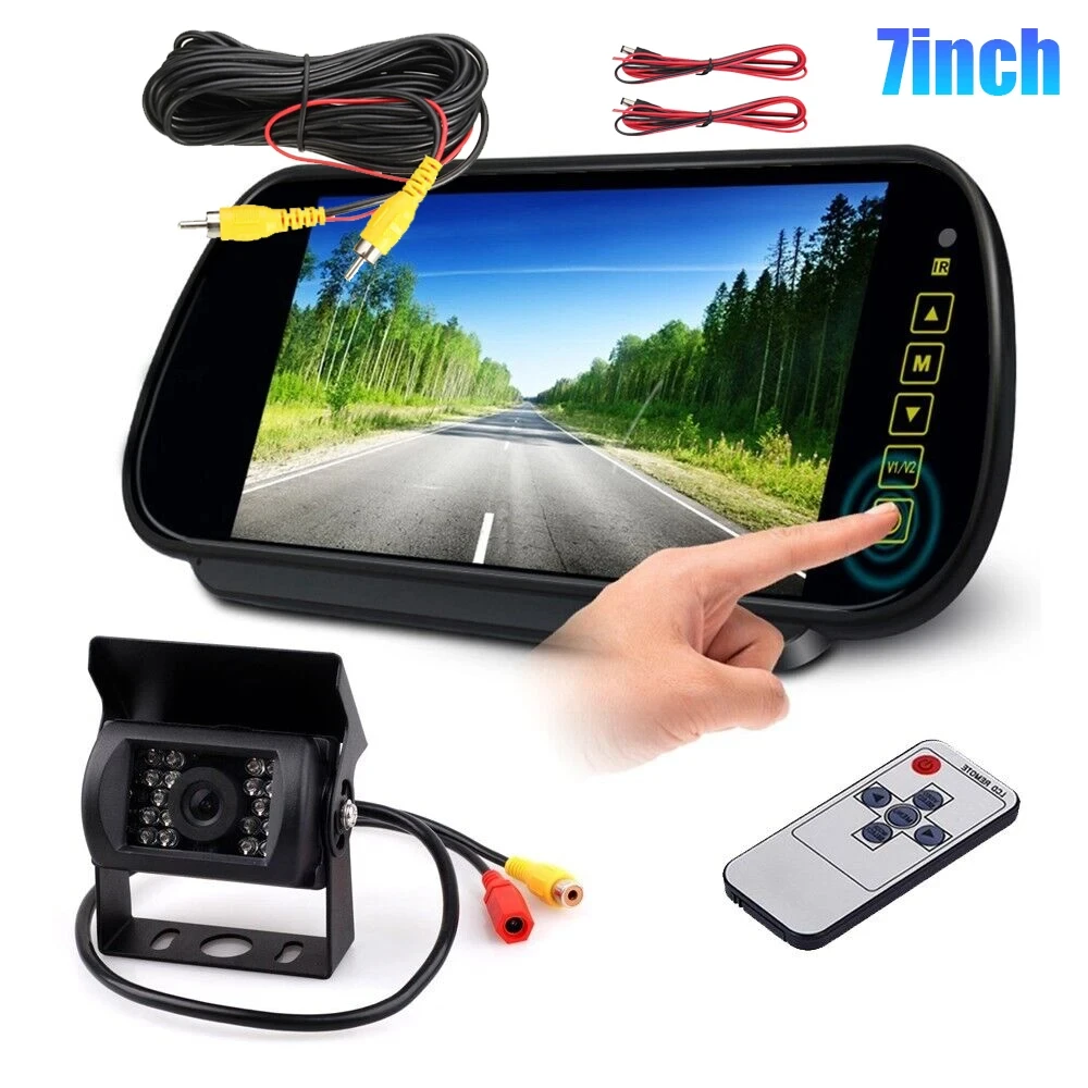 Monitor-do-espelho-retrovisor-do-carro-com-clip-espelho-original-f-cil ...