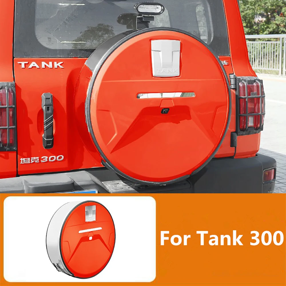 For-Tank-300-Stainless-Steel-Spare-Tire-Cover-Modification-City-Version ...