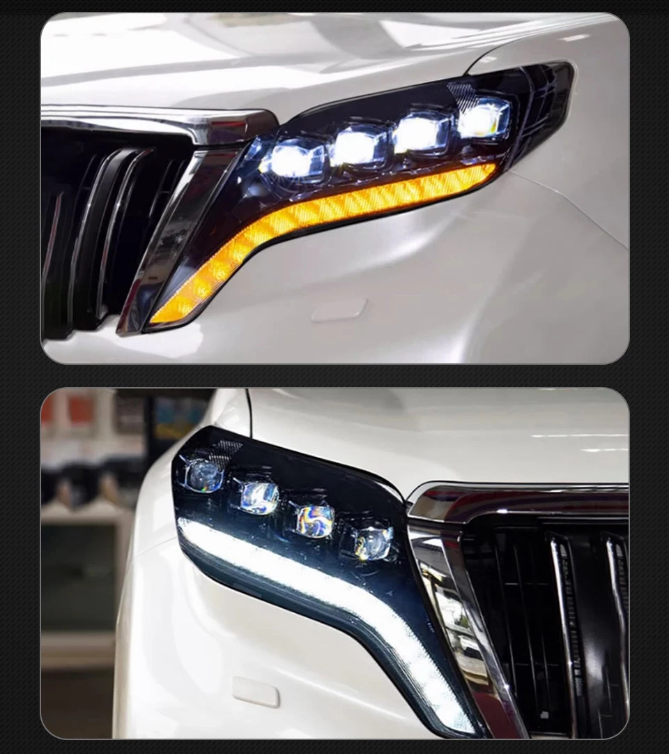 Toyota Prado Lc150 2013-2017 Led Headlight Led Drl Hid Option Head Lamp ...