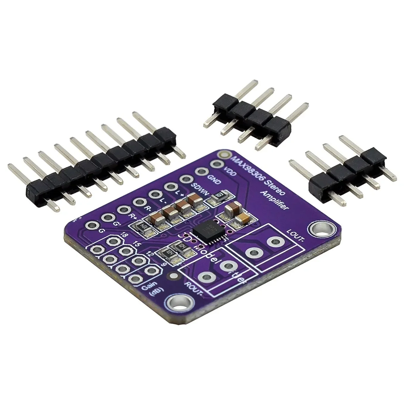 Módulo de placa amplificadora estéreo Clase D MAX98306, audio Clase AB ...