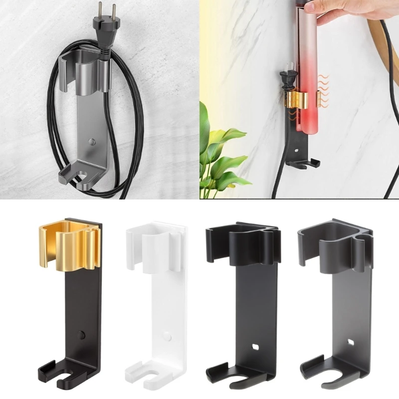 Wall-Mounted-Hair-Tool-Storage-Rack-Space-Aluminum-Material-for-Curling ...