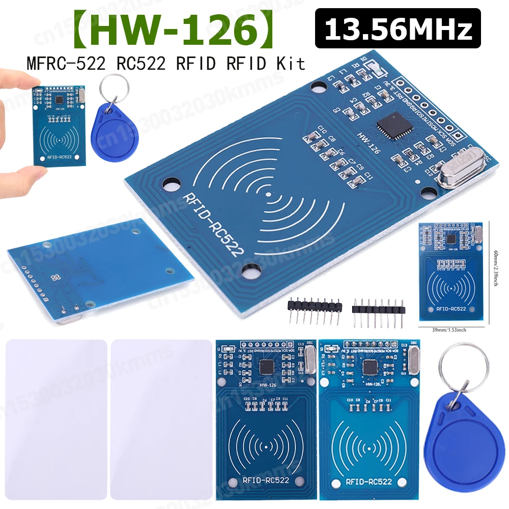 RC522-RF-Module-Card-Reader-S50-Blank-Card-RFID-Card-Reader-Module-13 ...