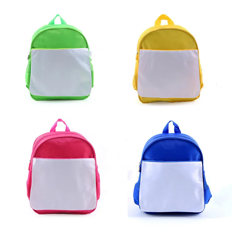 Colorful School Bag for Children Sublimation Blank Backpack Bookbag For ...