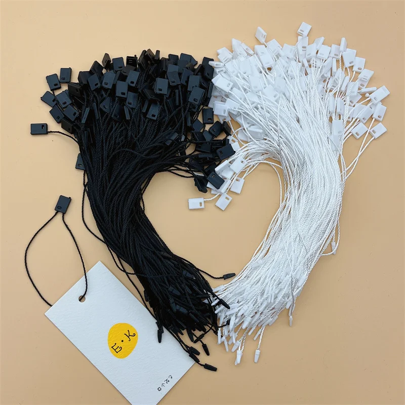 1000pc-Lot-17cm-Polyester-Tag-Rope-White-Black-Tag-Rope-For-Garment-Bag ...