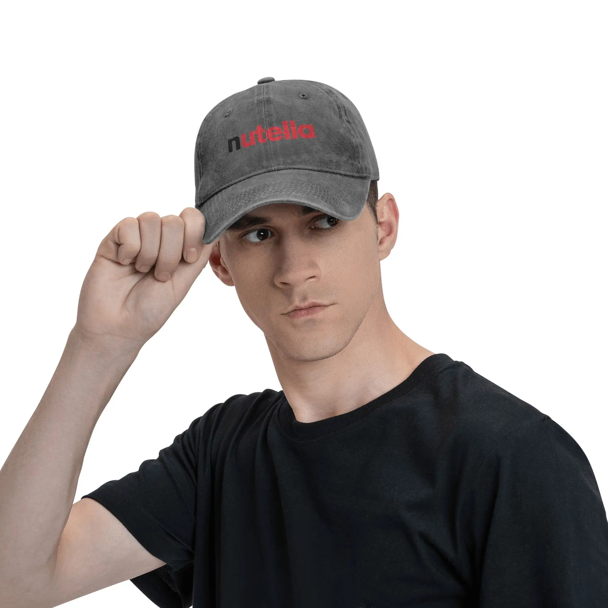 Unisex Baseball Hats Nutella Denim Summer Sports Baseball Caps Hip Hop ...