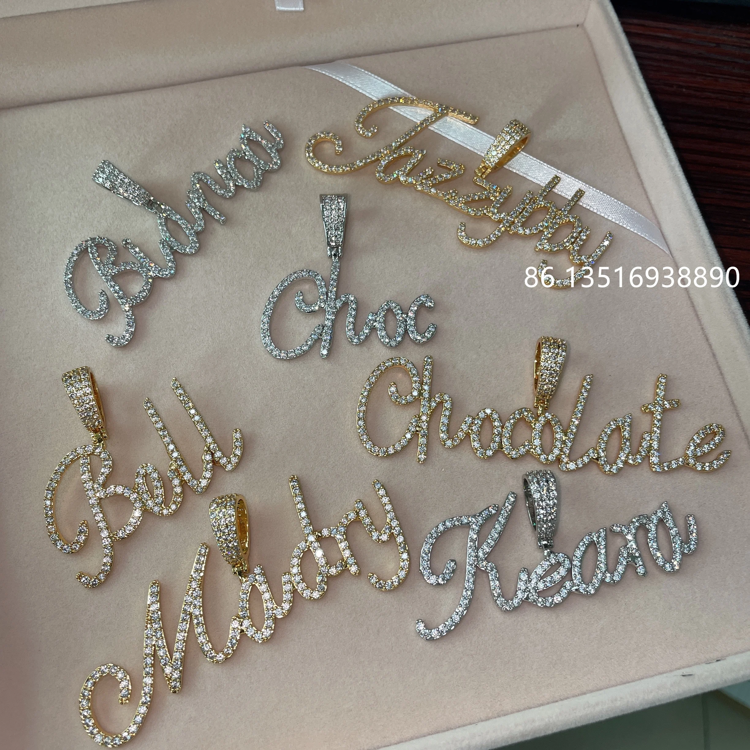 Custom-Small-Conjoined-Letters-Name-Pendant-For-Men-Women-Make-Number ...