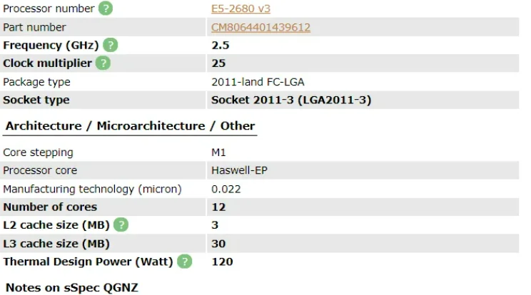 Б/у Xeon E5-2680V3 E5-2680 V3 E5 2680V3 SR1XP 2,5 ГГц 12 ядер 30 МБ разъем LGA 2011-3 E5 2680 V3 ...