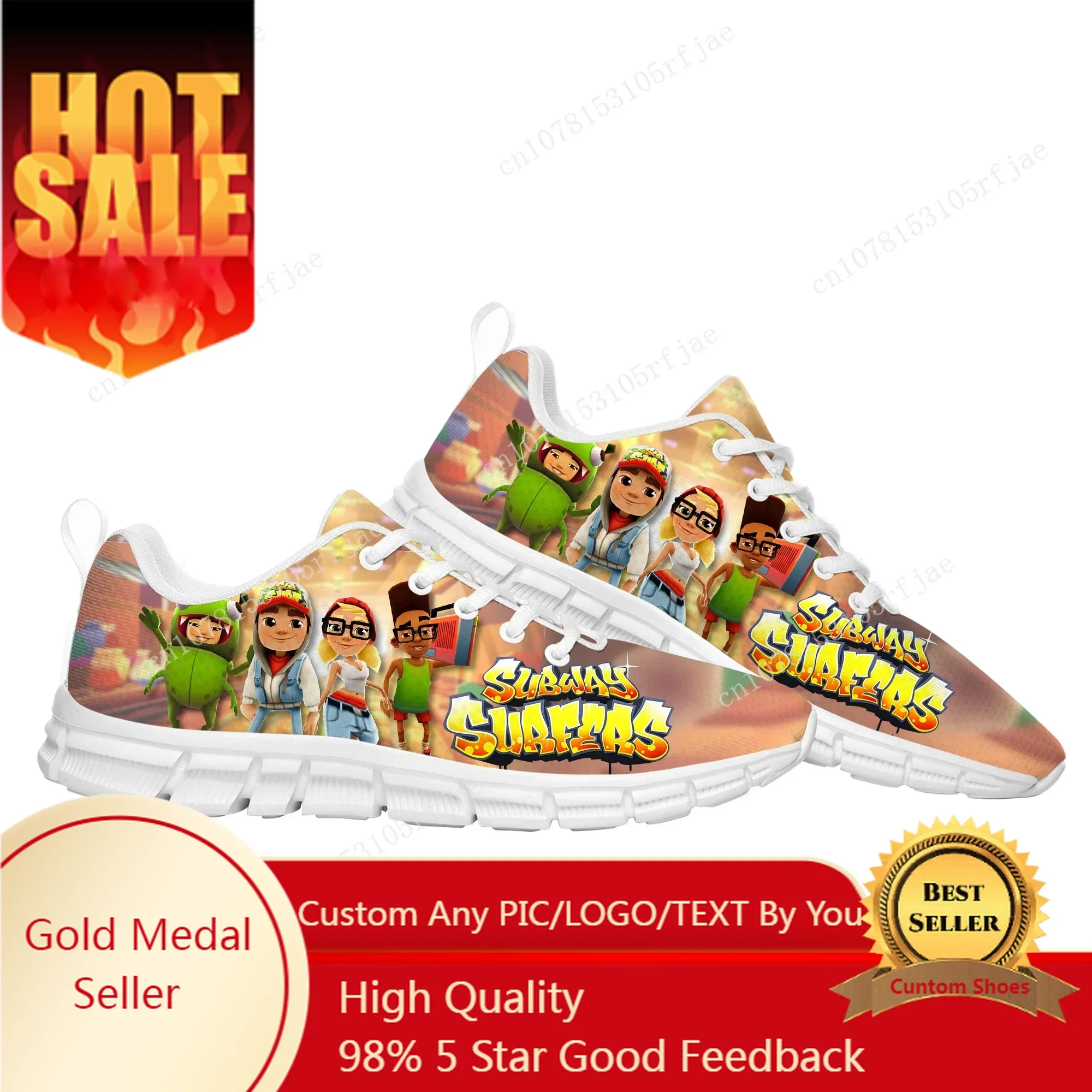 Anime Cartoon Game Subway Surfers Sports Shoes Men Women Sneaker Tailor ...