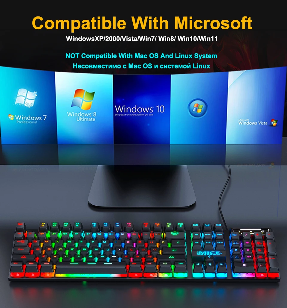 Teclado Gamer 104 Teclas USB Rgb Ninja Importados Teclado Gamer 104 Teclas USB Rgb Ninja Importados