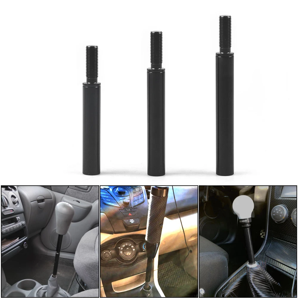 M10X1.5 M10X1.25 M12X1.25 Shift Knob Extender Extension Car Lever Gear ...