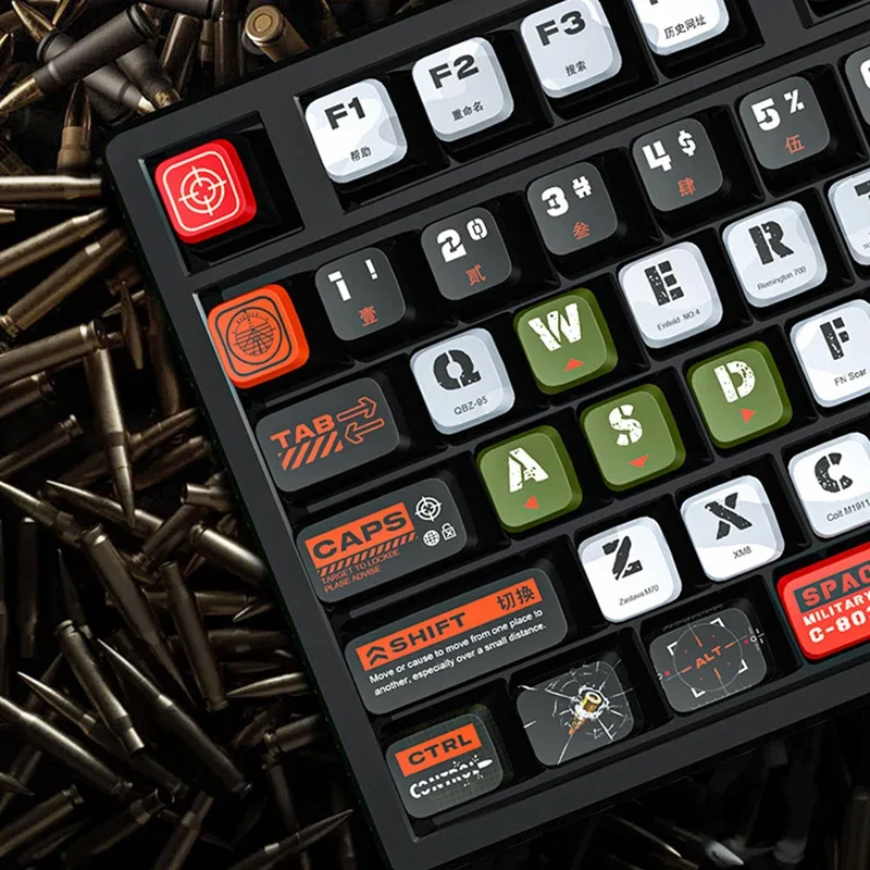 ECHOME-AK-Theme-Keycap-PBT-Dye-sublimation-Custom-Translucent-Pudding ...