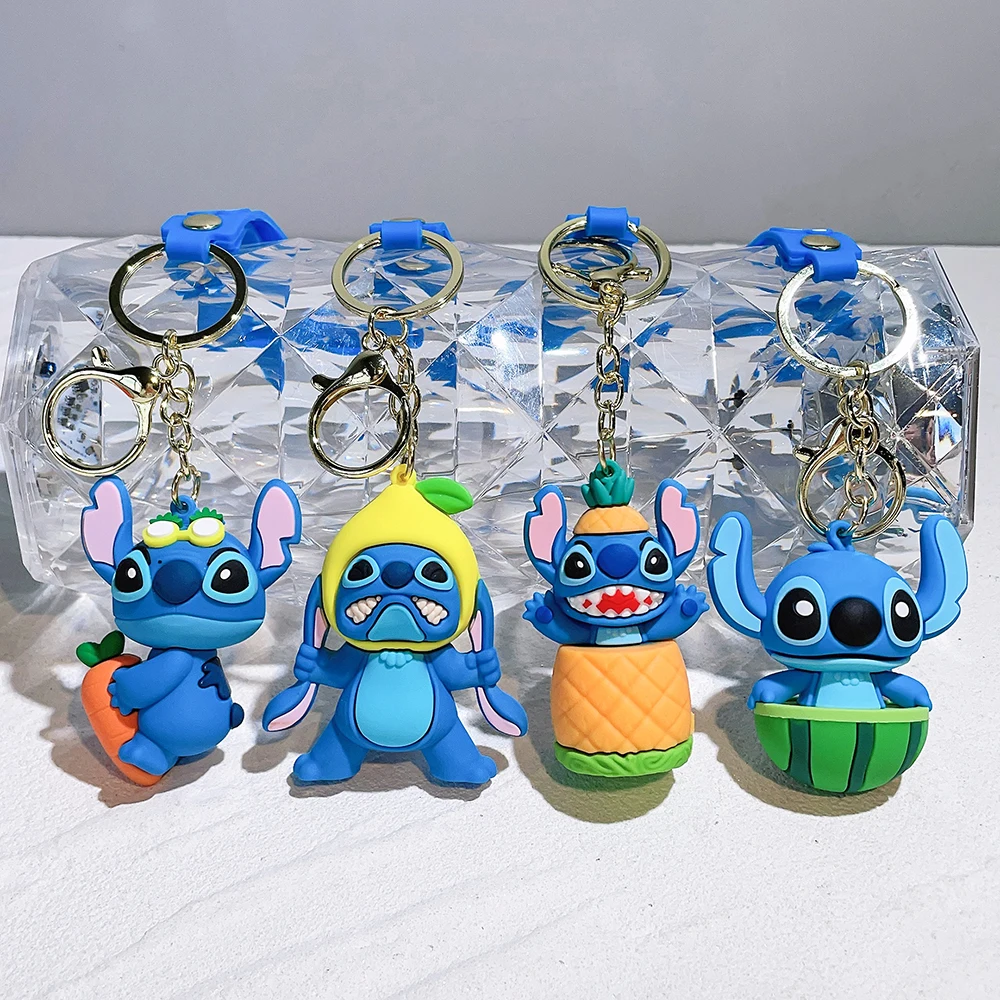 Disney-Stitch-Keychain-Anime-Cartoon-Doll-Keyring-Schoolbag-Ornament ...