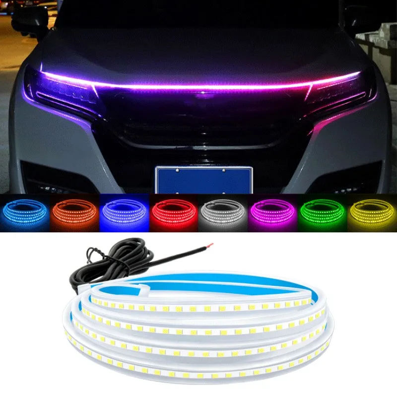 LED-Daytime-Running-Light-Scan-Starting-Car-Hood-Decorative-Lights-DRL ...