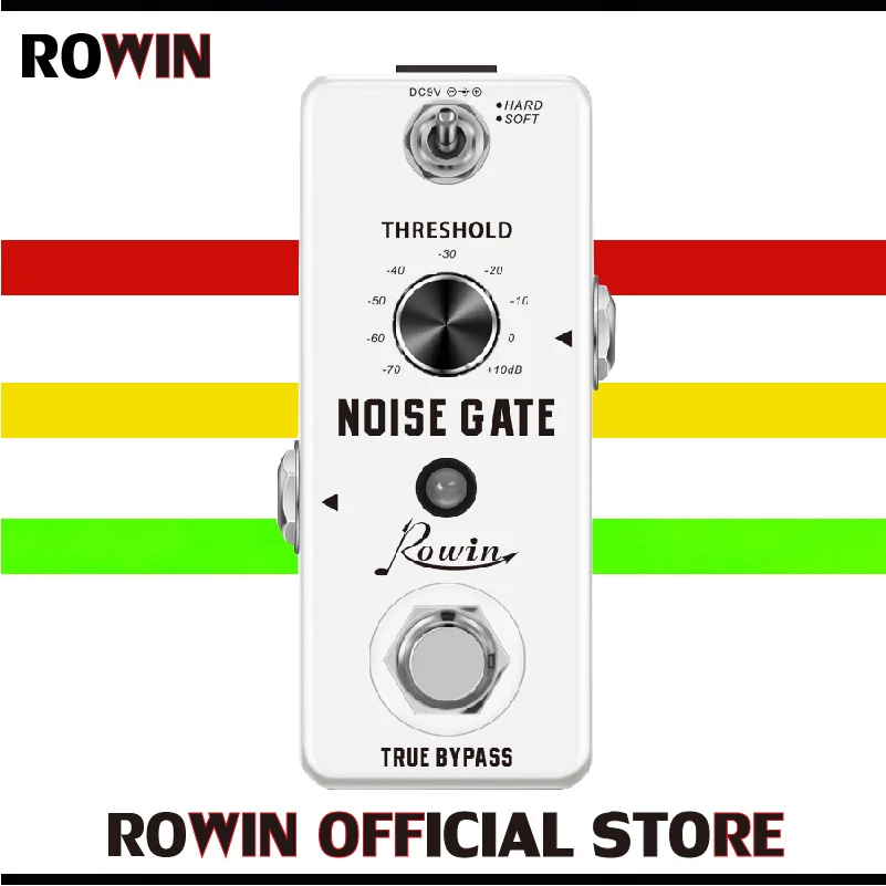 Rowin pedal de guitarra lef 319 para guitarra elétrica, controle de ...