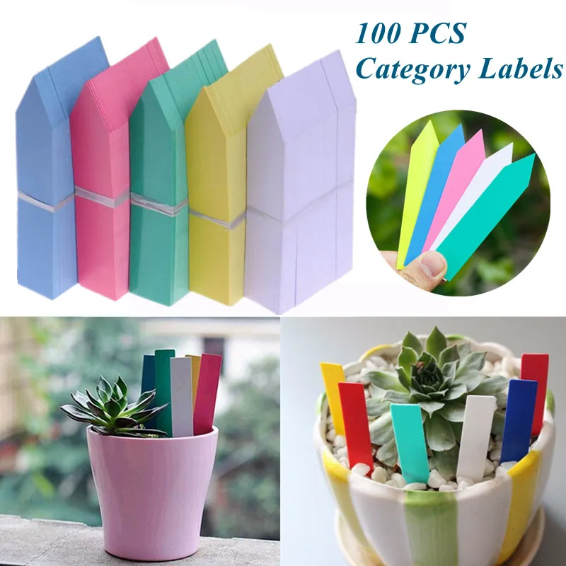 100-Pcs-Horticultural-Plants-Nursery-Tag-Waterproof-Recycling-Insert ...