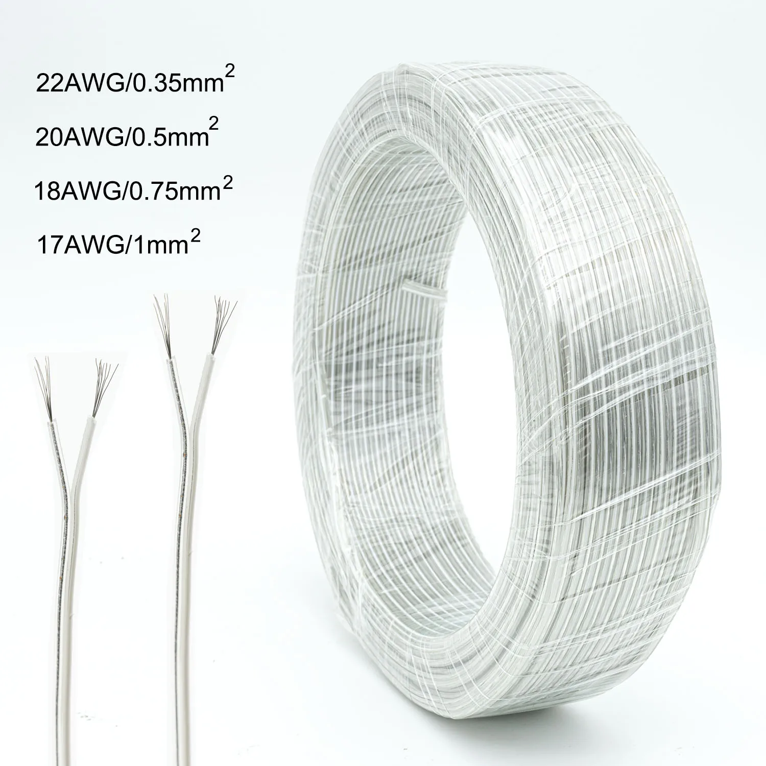 Cabo-Paralelo-Transparente-para-Brinquedo-Eletr-nico-Luz-de-Neon-LED ...