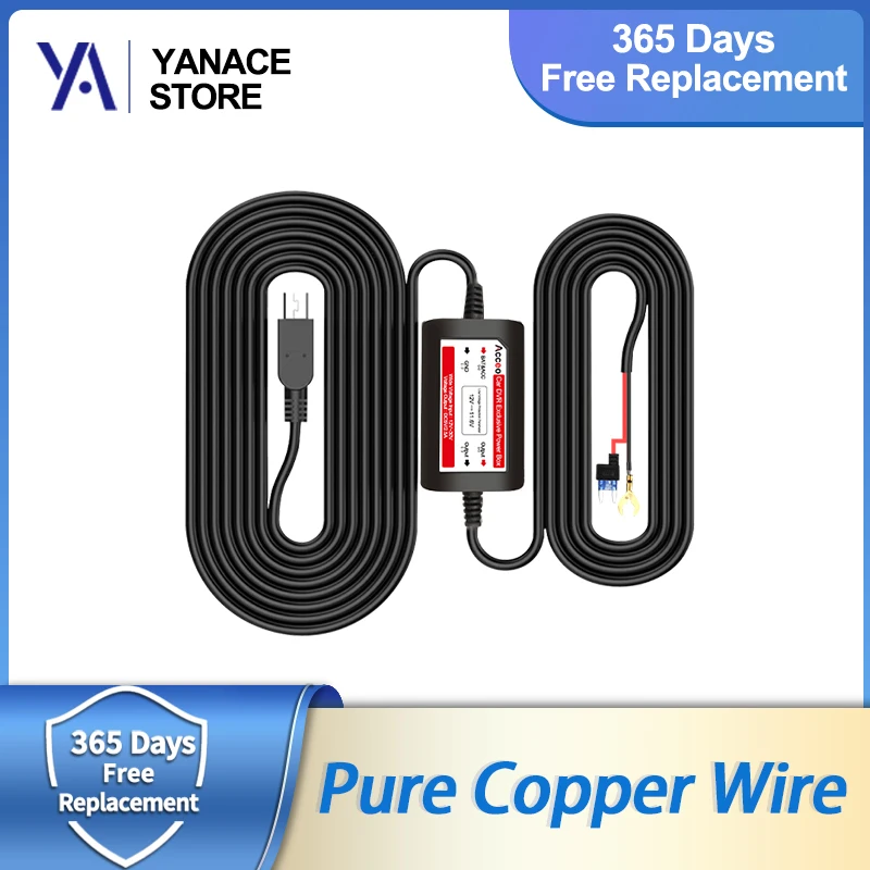 Yanace-3-5-Meters-Buck-Line-for-Dash-Camera-Mini-USB-Transformers-for ...